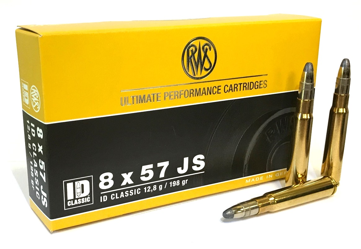 RWS 8x57 JS 198 Grain ID Classic 2119226, RWS Ammunition | New England ...